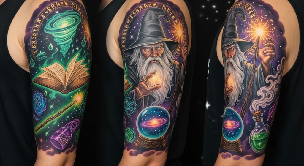 27 Enchanting Wizard Tattoo Ideas That Spark Magic – inkinminutes.com
