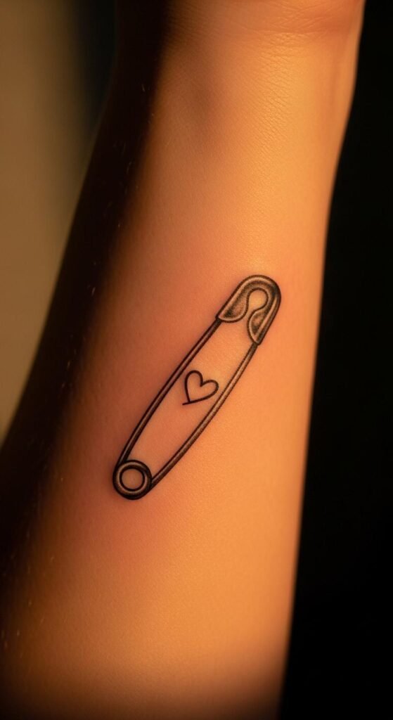 27 Bold Safety Pin Tattoo Ideas That Symbolize Strength – inkinminutes.com