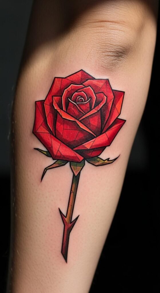 27 Stunning Red Rose Tattoo Ideas to Elevate Your Style – inkinminutes.com