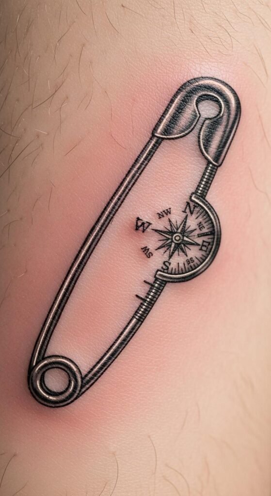 27 Bold Safety Pin Tattoo Ideas That Symbolize Strength – inkinminutes.com