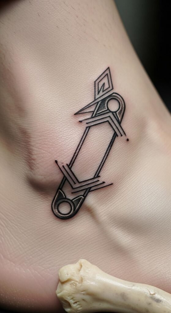 27 Bold Safety Pin Tattoo Ideas That Symbolize Strength – inkinminutes.com