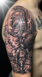 27 Striking Warrior Tattoo Ideas to Command Respect – inkinminutes.com