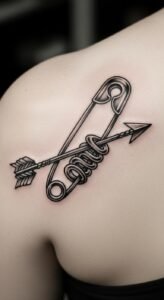 27 Bold Safety Pin Tattoo Ideas That Symbolize Strength – inkinminutes.com