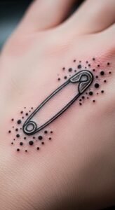 27 Bold Safety Pin Tattoo Ideas That Symbolize Strength – inkinminutes.com