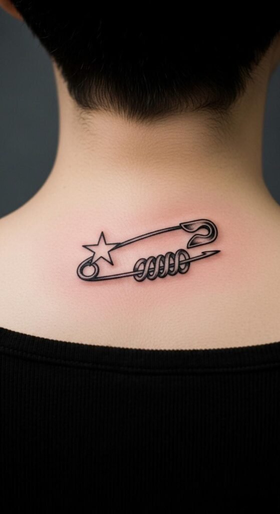 27 Bold Safety Pin Tattoo Ideas That Symbolize Strength – inkinminutes.com